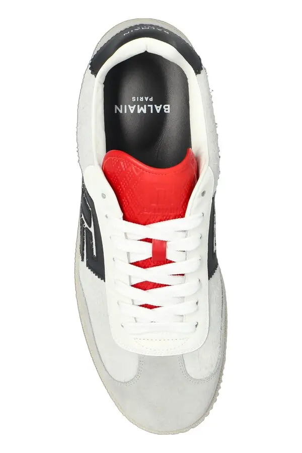 Balmain Logo Low-top Sneakers - Gray