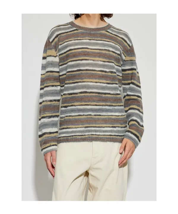 A.p.c. Brushed Striped Knitted Sweater