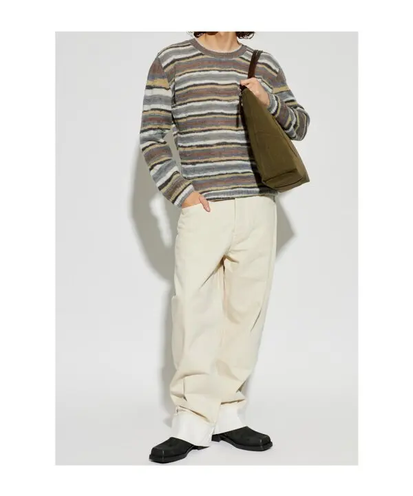 A.p.c. Brushed Striped Knitted Sweater