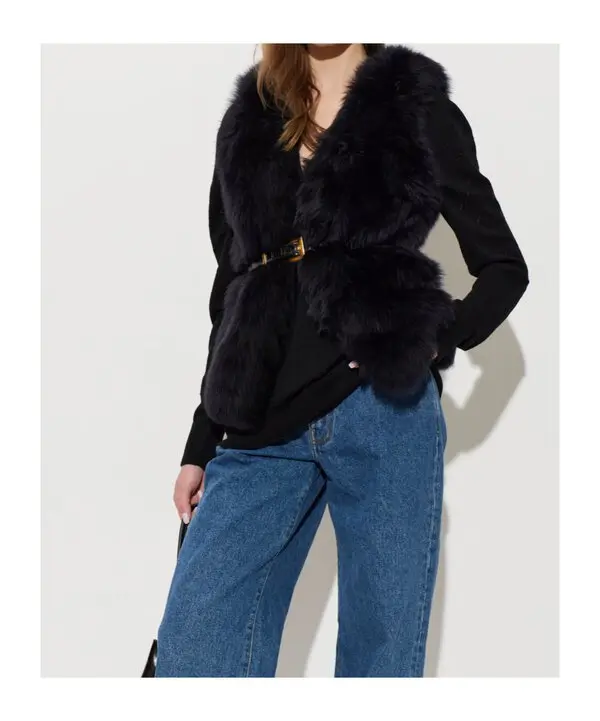 Balmain Sleeveless Fur Vest