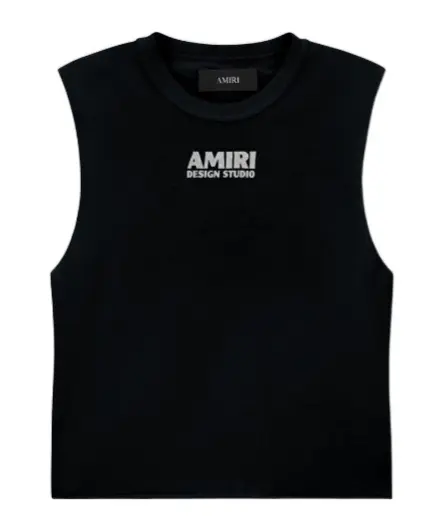 Amiri Logo Print Sleeveless Tank Top