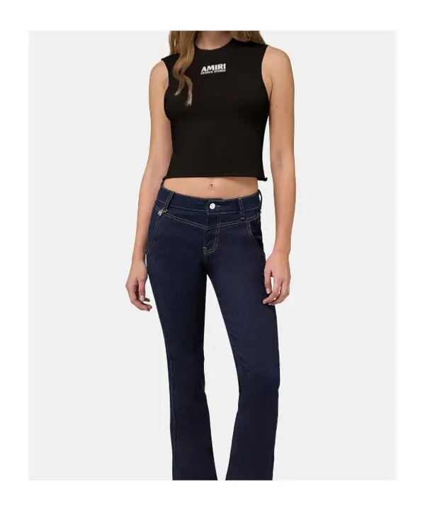 Amiri Logo Print Sleeveless Tank Top