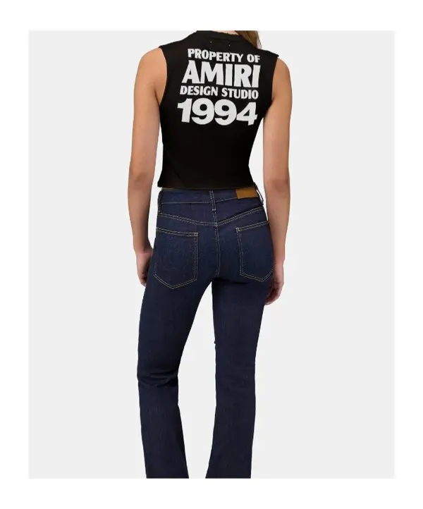 Amiri Logo Print Sleeveless Tank Top