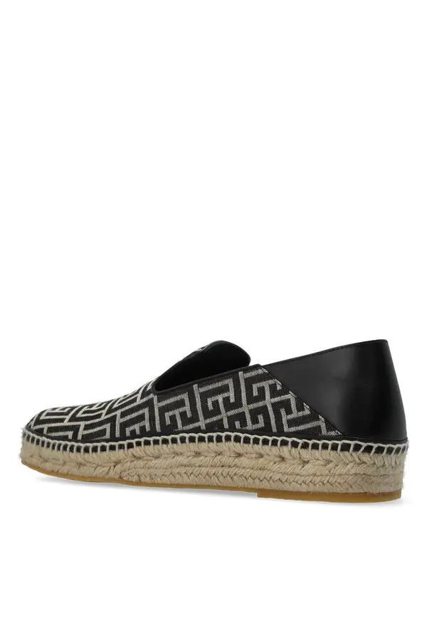 Balmain Monogram Slip-on Espadrilles - Multicolor