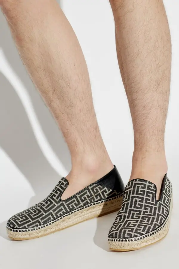 Balmain Monogram Slip-on Espadrilles - Multicolor