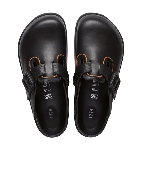 BIRKENSTOCK Buckle-fastening Leather Mules