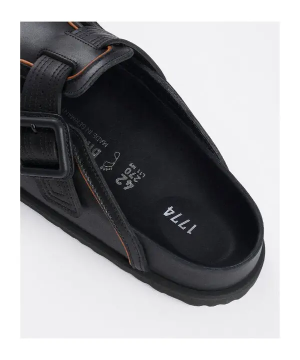 BIRKENSTOCK Buckle-fastening Leather Mules