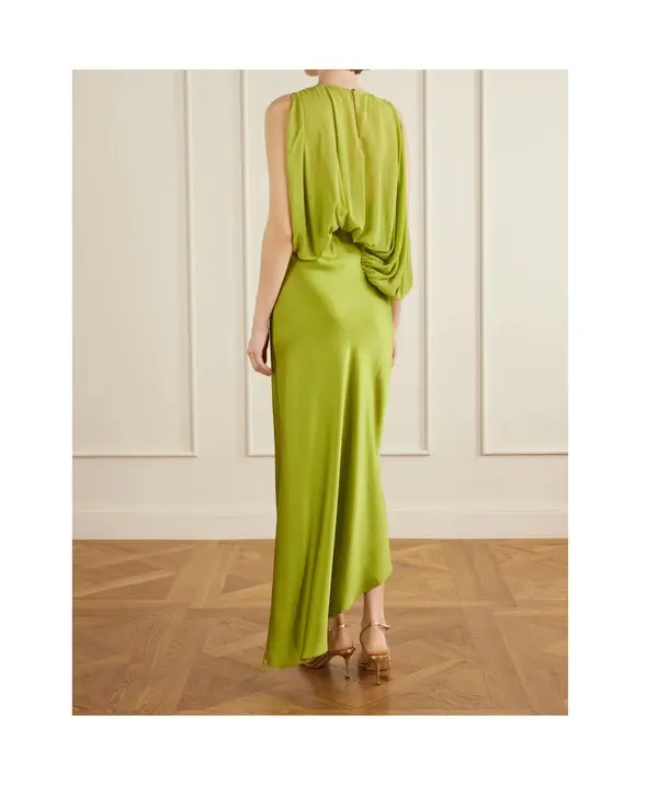 Christopher Esber Cumulus Draped Asymmetric Maxi Dress