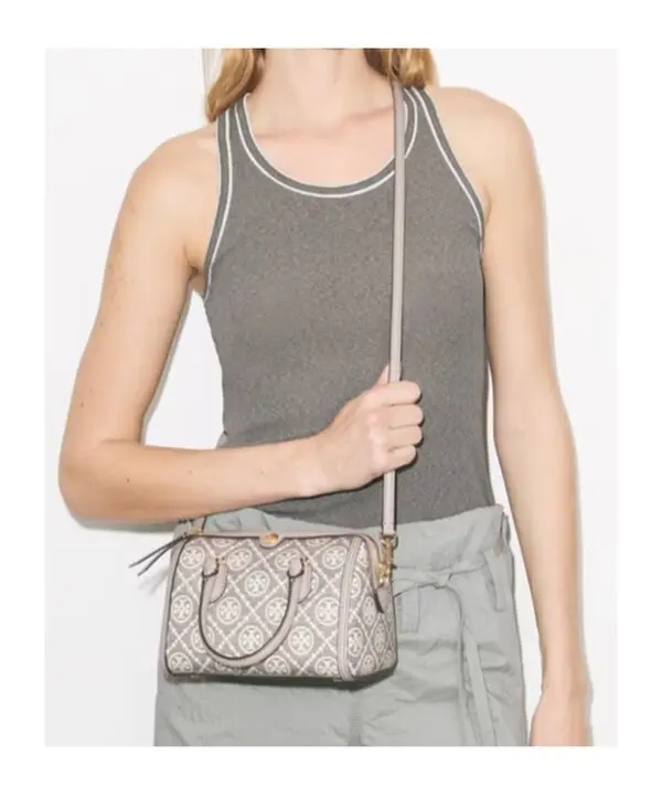 Tory Burch Logo Jacquard Mini Tote Bag