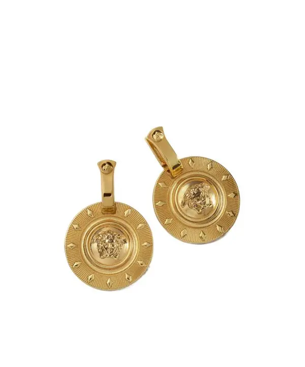 Versace Medusa Medallion Earrings - Gold