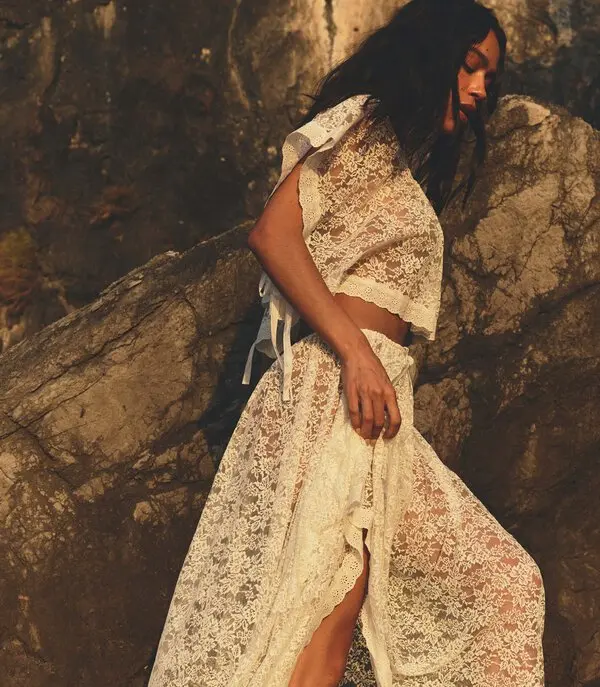 DÔEN Zinnia Lace Skirt