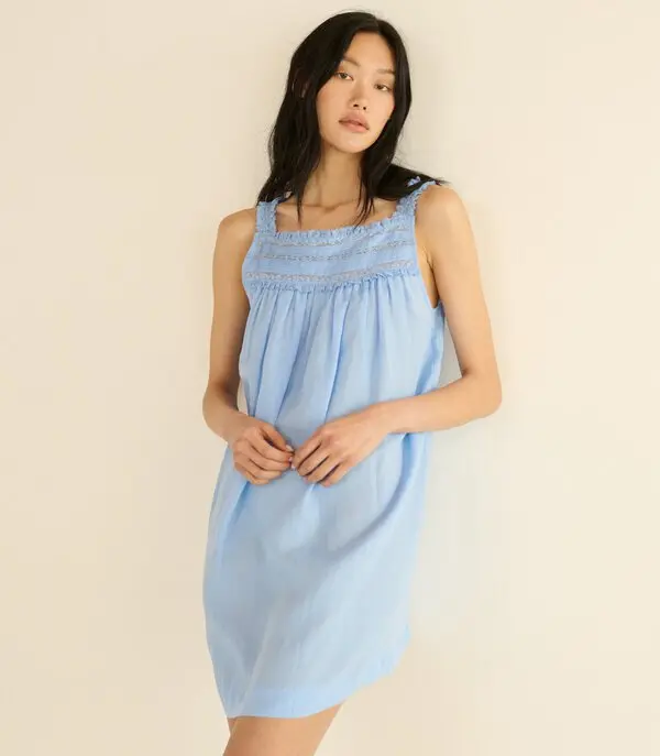 DÔEN Bea Dress Mini Length - Bluejay