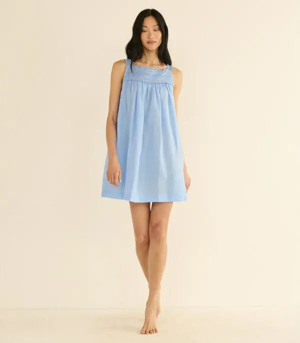DÔEN Bea Dress Mini Length - Bluejay