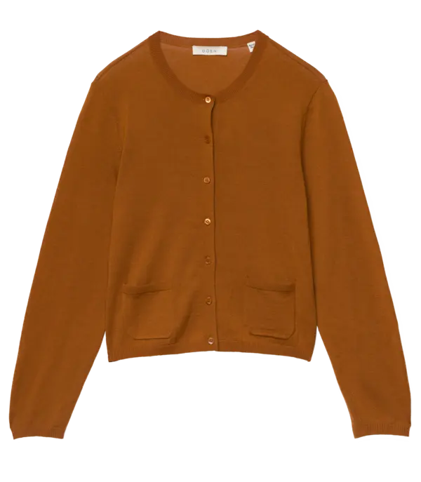 DÔEN Casmia Merino Wool Cropped Cardigan With Mother-of-pearl Buttons - Coconut