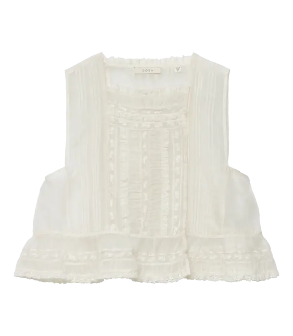 DÔEN Elonie Sheer Silk Organza Top