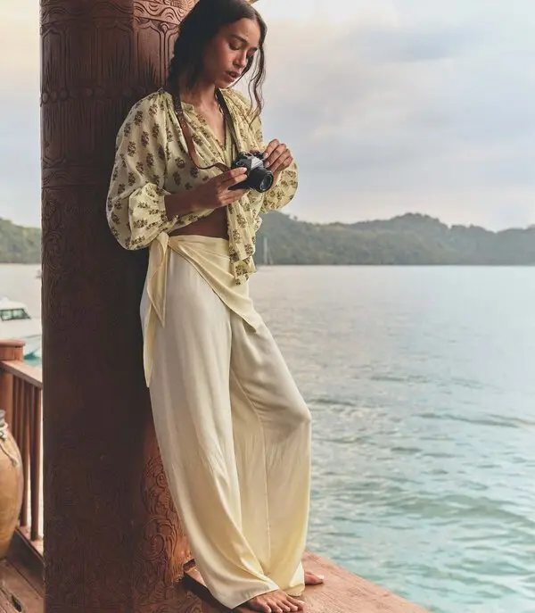 DÔEN Lavon Scarf Pant - Vanilla