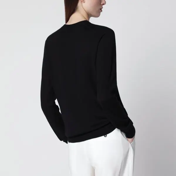 TOTEME Bewn Wool And Silk Crewneck Sweater - Black