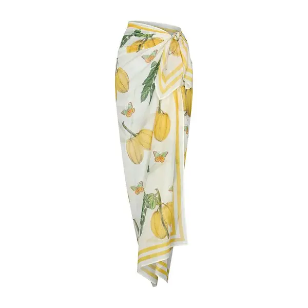 AGUACLARA Pareo / Scarf Fruits De Lest - Yellow