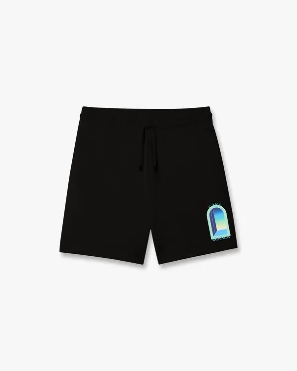 Casablanca Black & Mint L'arche Sweatshorts