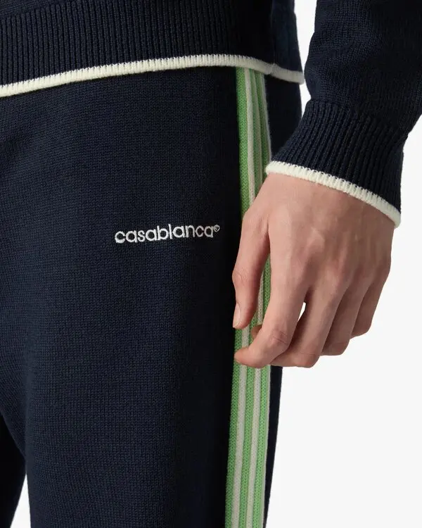 Casablanca Navy Merino Track Trousers