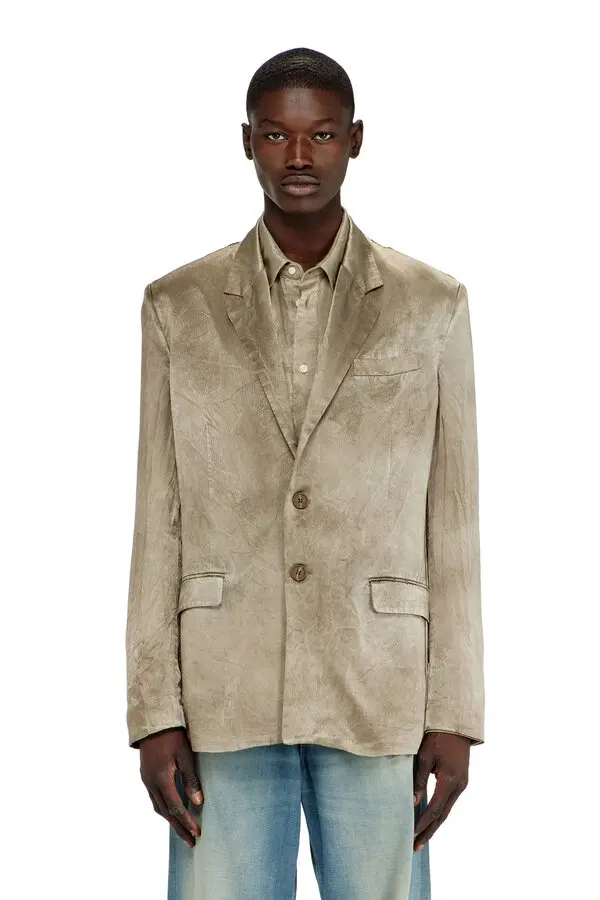 DIESEL® Blazer In Wrinkled Satin