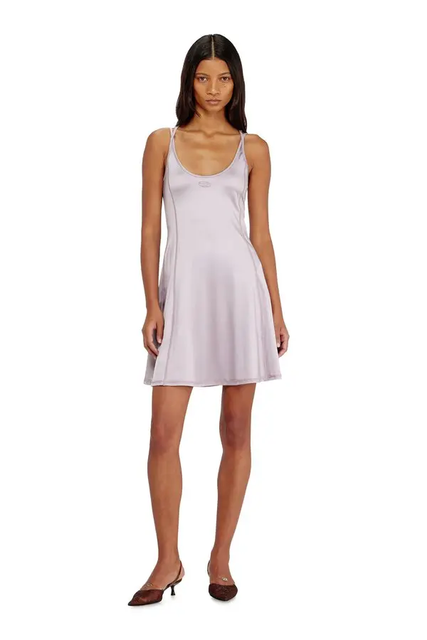 DIESEL® Fluid Mini Dress With Double Straps - Violet