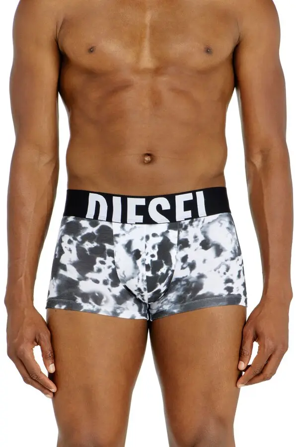 DIESEL® 3-pack Of Stretch Cotton Trunks With Print - Black