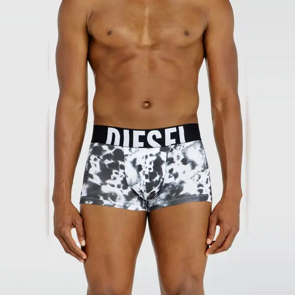 DIESEL® 3-pack Of Stretch Cotton Trunks With Print - Black