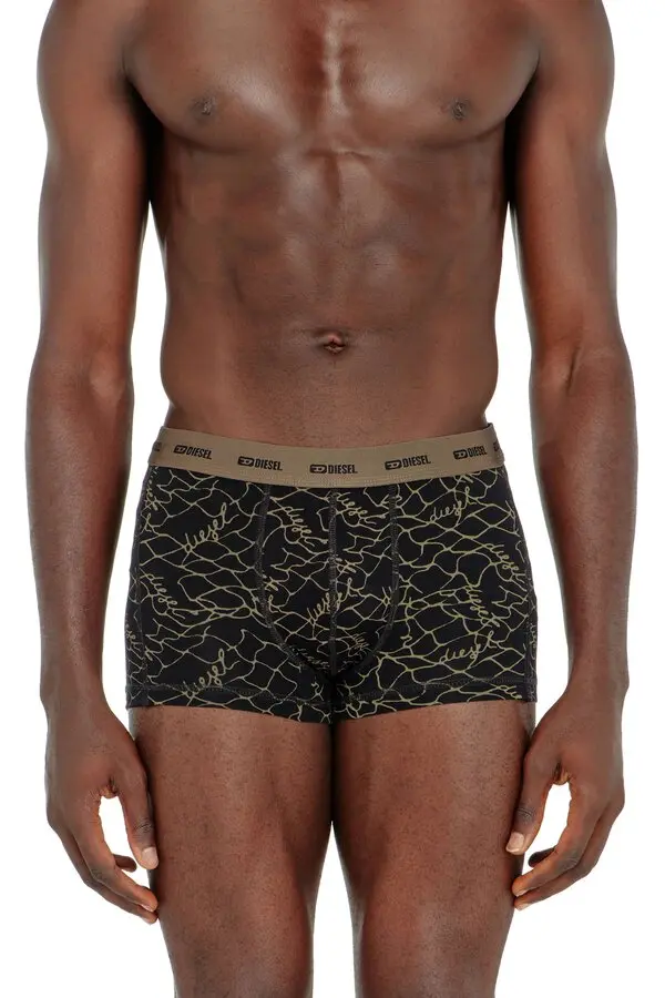 DIESEL® Three-pack Of Trunks With Graphic Motif - Black