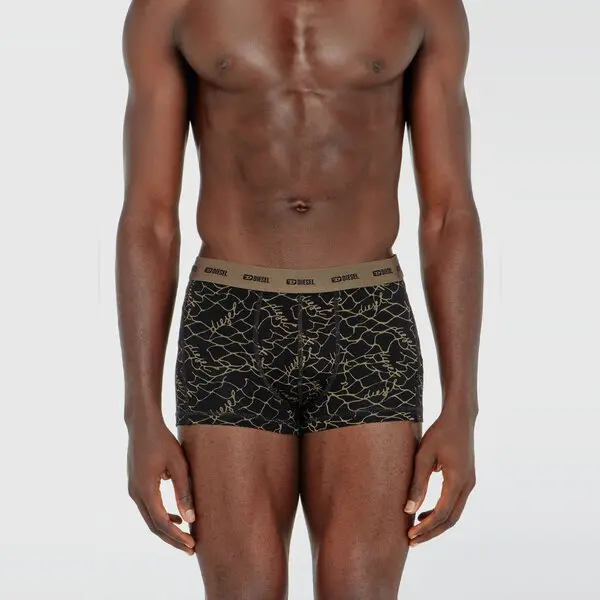 DIESEL® Three-pack Of Trunks With Graphic Motif - Black