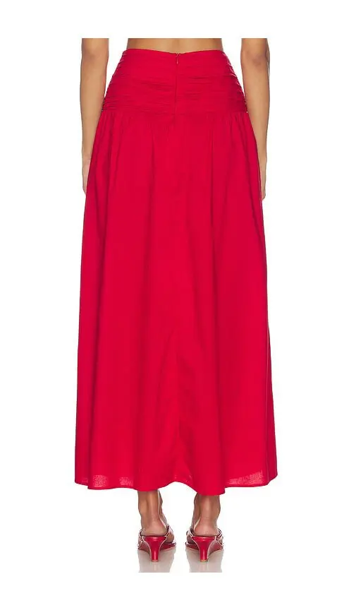 Peixoto Rowan Maxi Skirt - Red