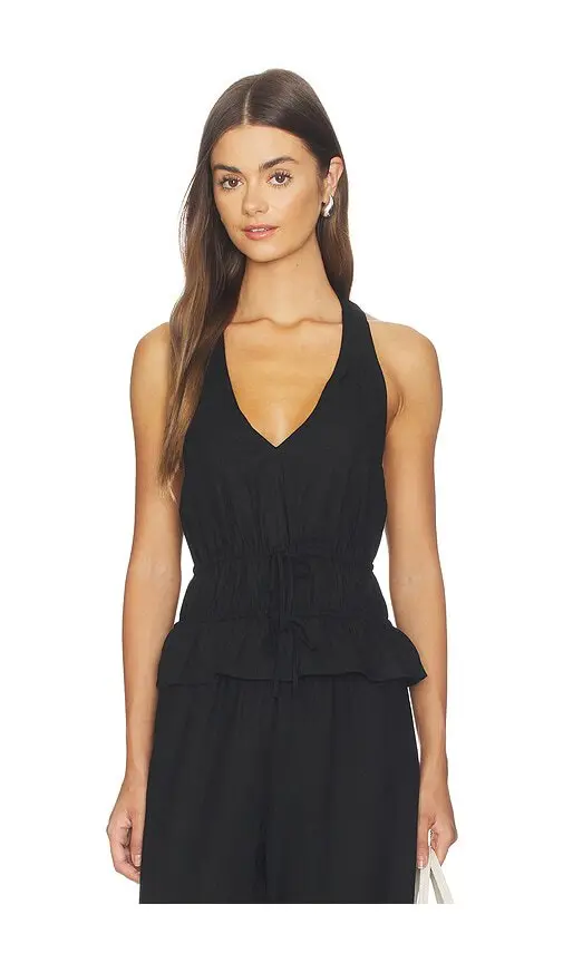 Paige Alysha Halter Top - Black