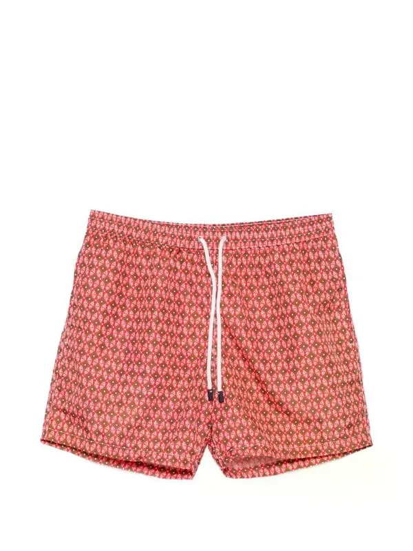 BARBA NAPOLI Floral Print Swim Shorts