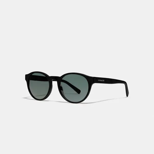 COACH OUTLET Wythe Round Sunglasses - Black