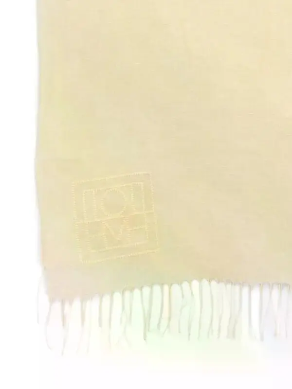 TOTEME Fringed Logo-embroidered Scarf
