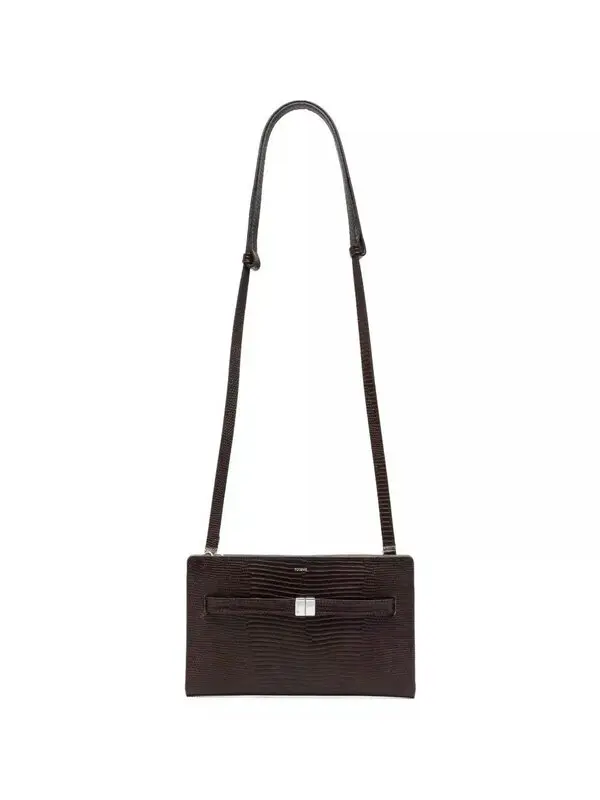 TOTEME Belted Lizard-effect Crossbody Bag