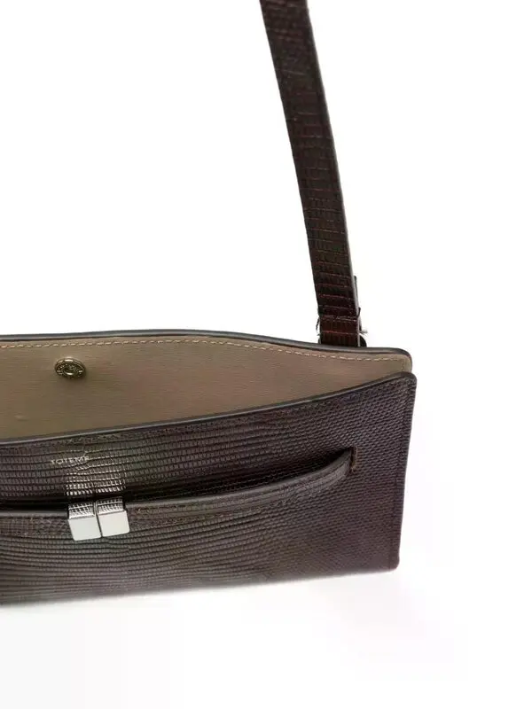 TOTEME Belted Lizard-effect Crossbody Bag