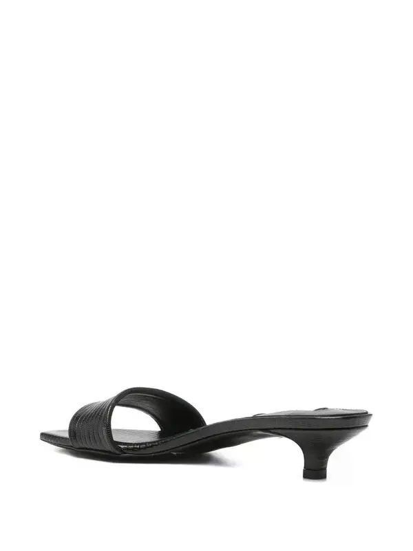 TOTEME Lizard-embossed Bandeau Sandals