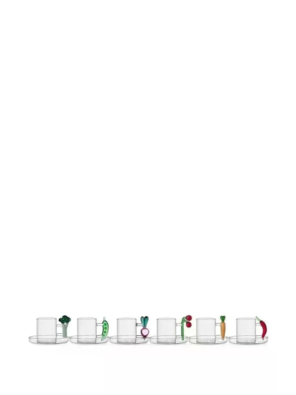 ICHENDORF MILANO Vegetables Glass Coffee Cup - Multicolour