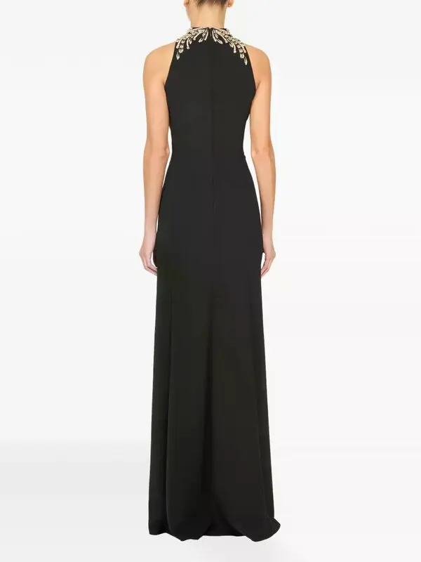 Jenny Packham Sequin Embellished Halterneck Gown