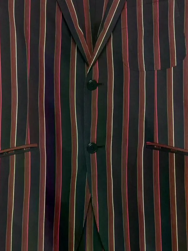 ROMEO GIGLI 1990s Striped Single-breasted Jacket