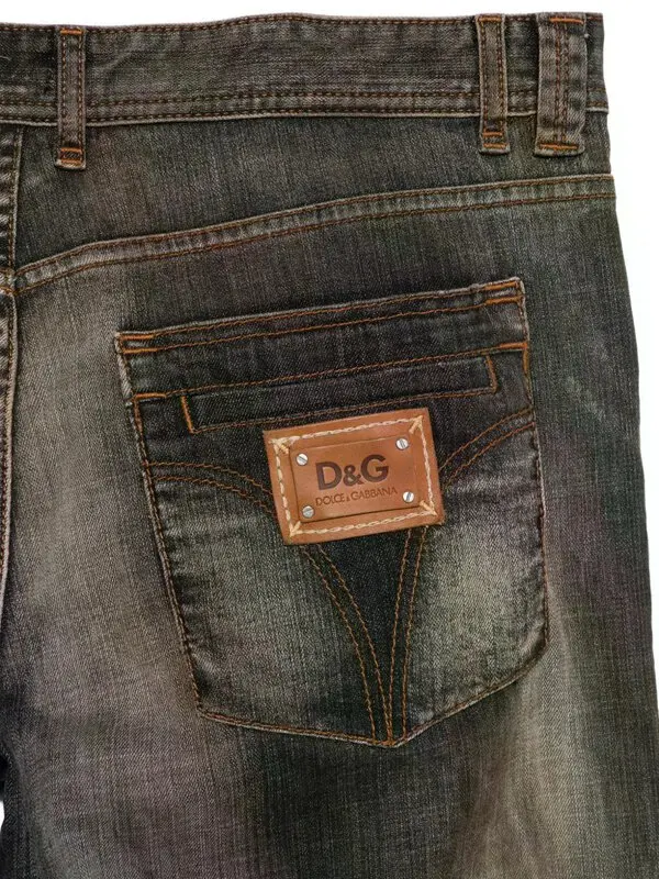 Dolce & Gabbana 2000s Logo Patch Jeans