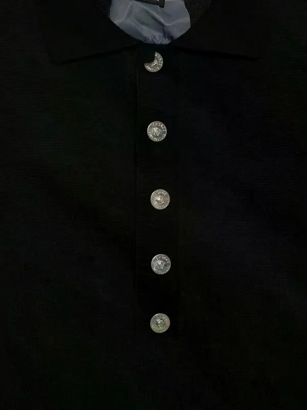 Versace 2000s Button-up Polo Sweater