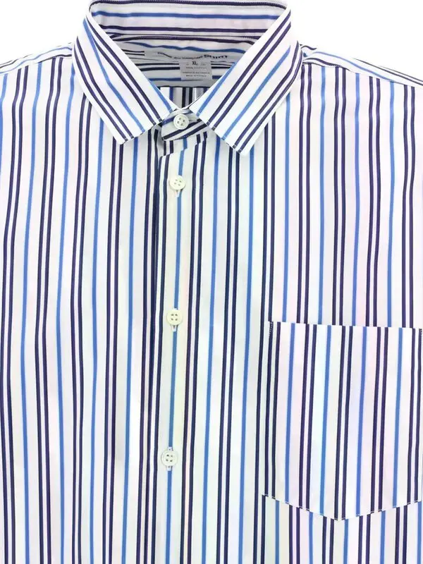 Play Comme Des Garcon Striped Cotton Shirt