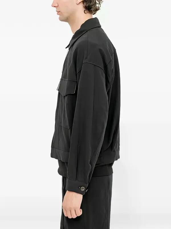 THE VIRIDI-ANNE Flap-pocket Bomber Jacket