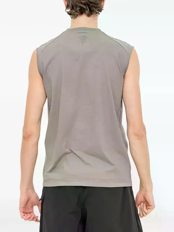 THE VIRIDI-ANNE Sleeveless Crew Neck Tank
