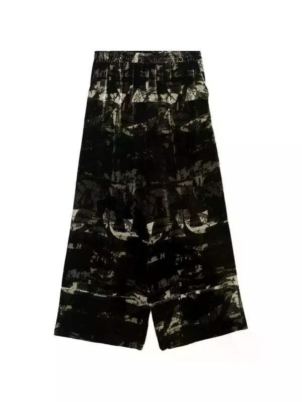 PIERRE-LOUIS MASCIA Kanada Dragon-print Trousers - Black