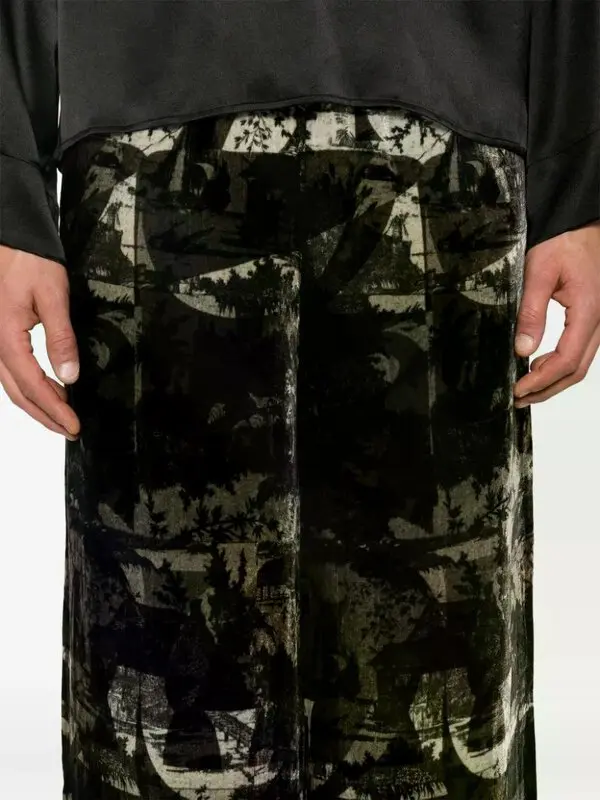PIERRE-LOUIS MASCIA Kanada Dragon-print Trousers