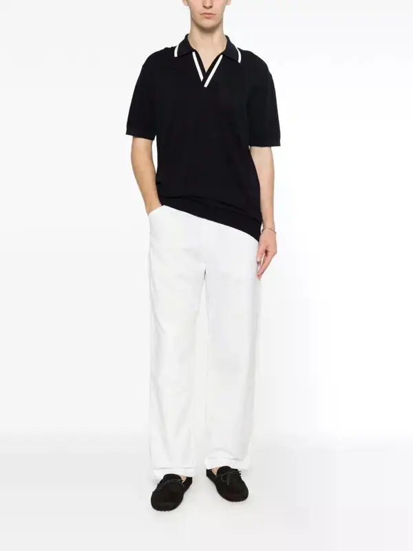 PAOLO PECORA V-neck Trim T-shirt