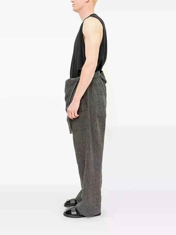 JAN JAN VAN ESSCHE Striped Wide-leg Dungarees